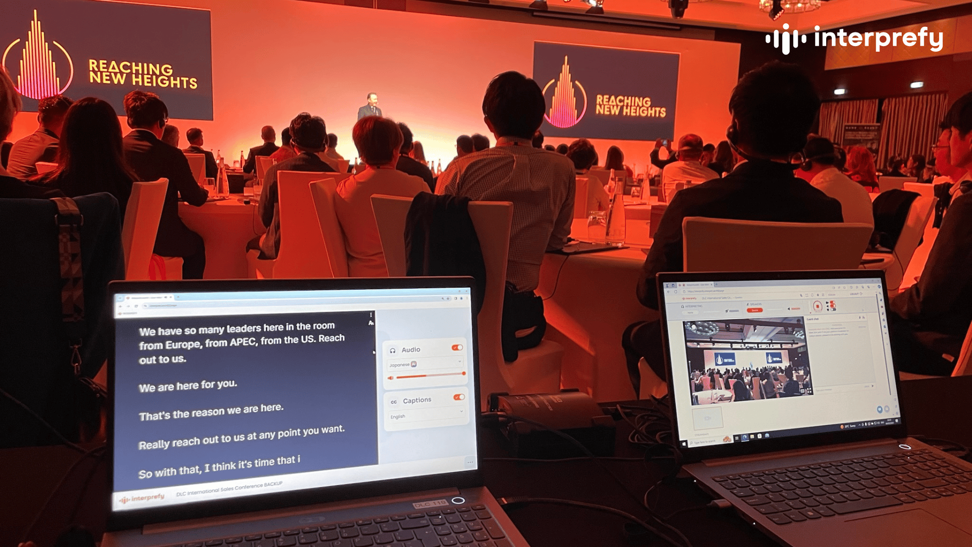 Real-time translations and captions for online meetings | Interprefy